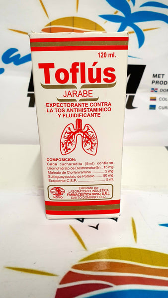 TOFLÚS Jarabe 120ml / hoestsiroop/hoesdrank – laislatropical